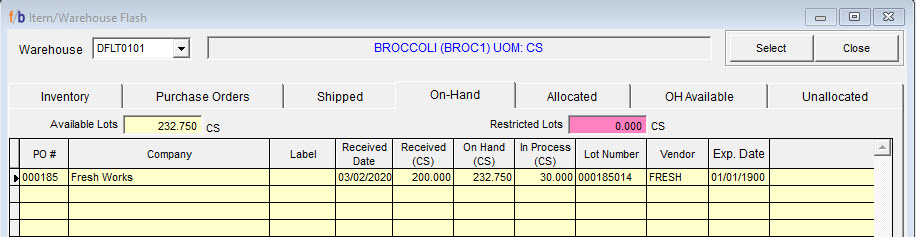 FreshByte Inventory Adjustments